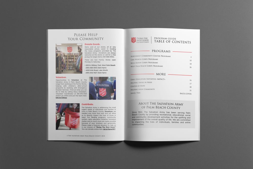 The Salvation Army: Program Guide Design – LionMaus
